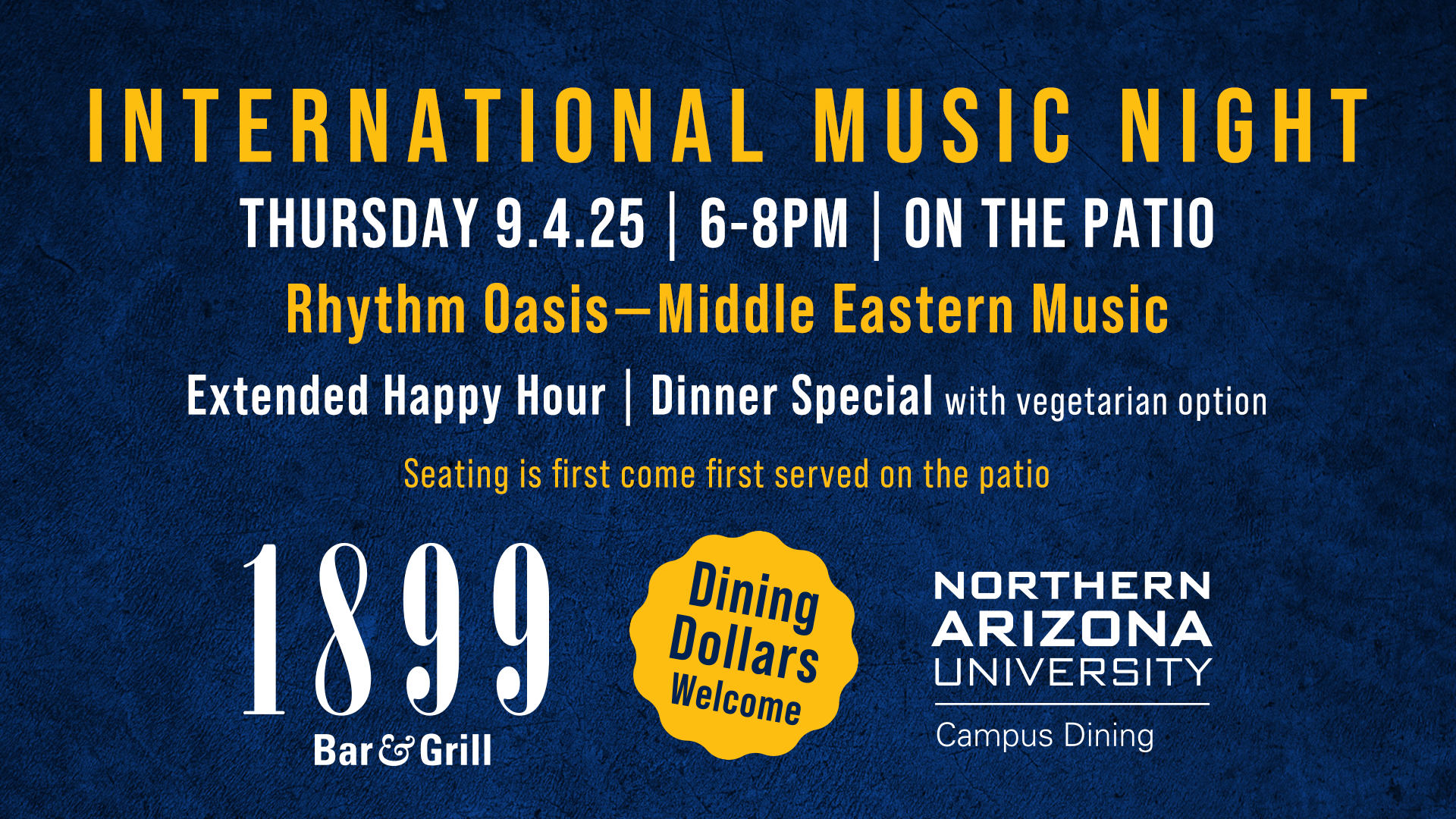 Upcoming Events at 1899 Bar & Grill